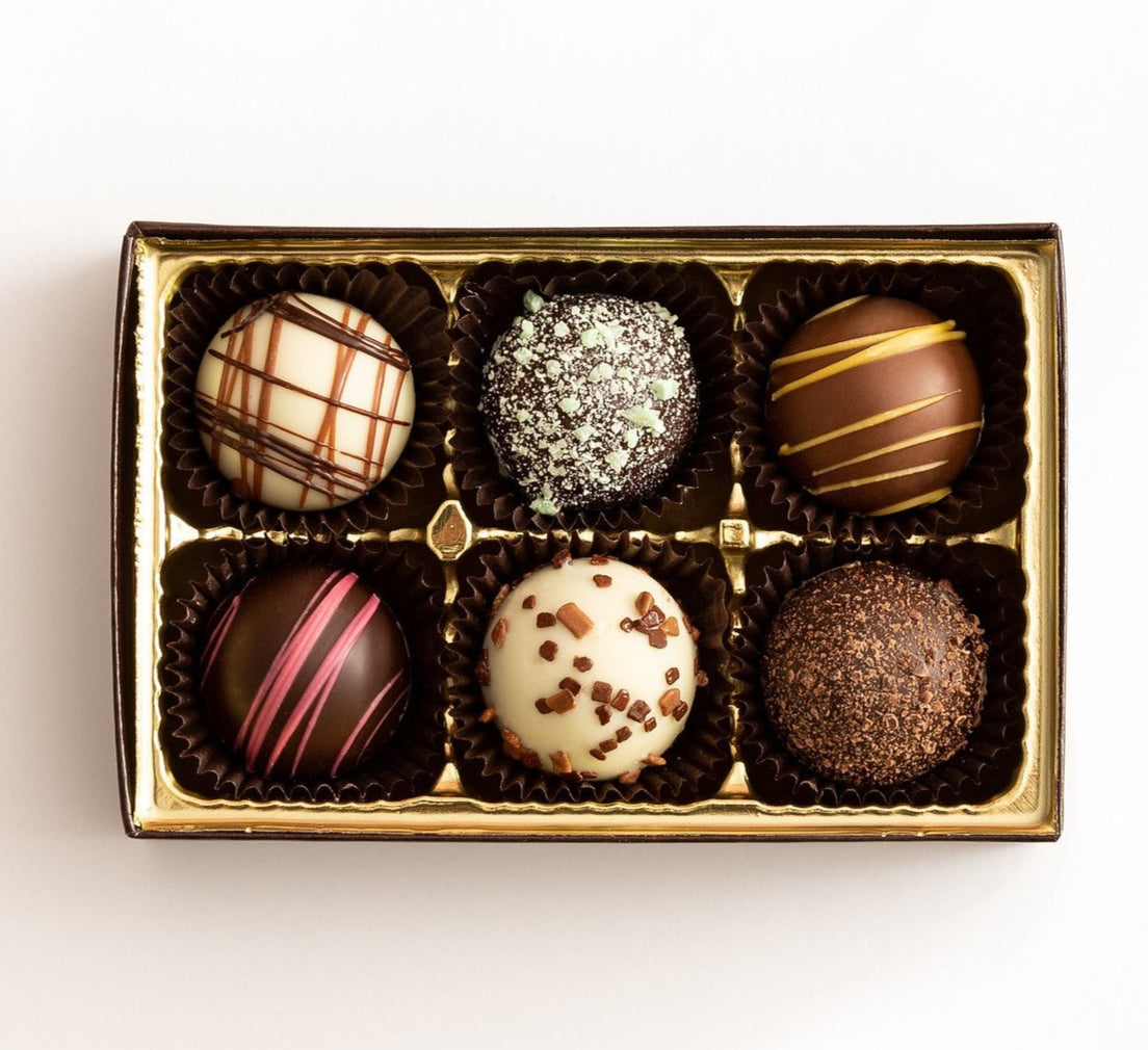 6 Piece Bite Size Truffle Box – Hilliards Chocolates